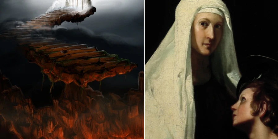 Las visiones del cielo, el purgatorio y el infierno que tuvo Santa ...